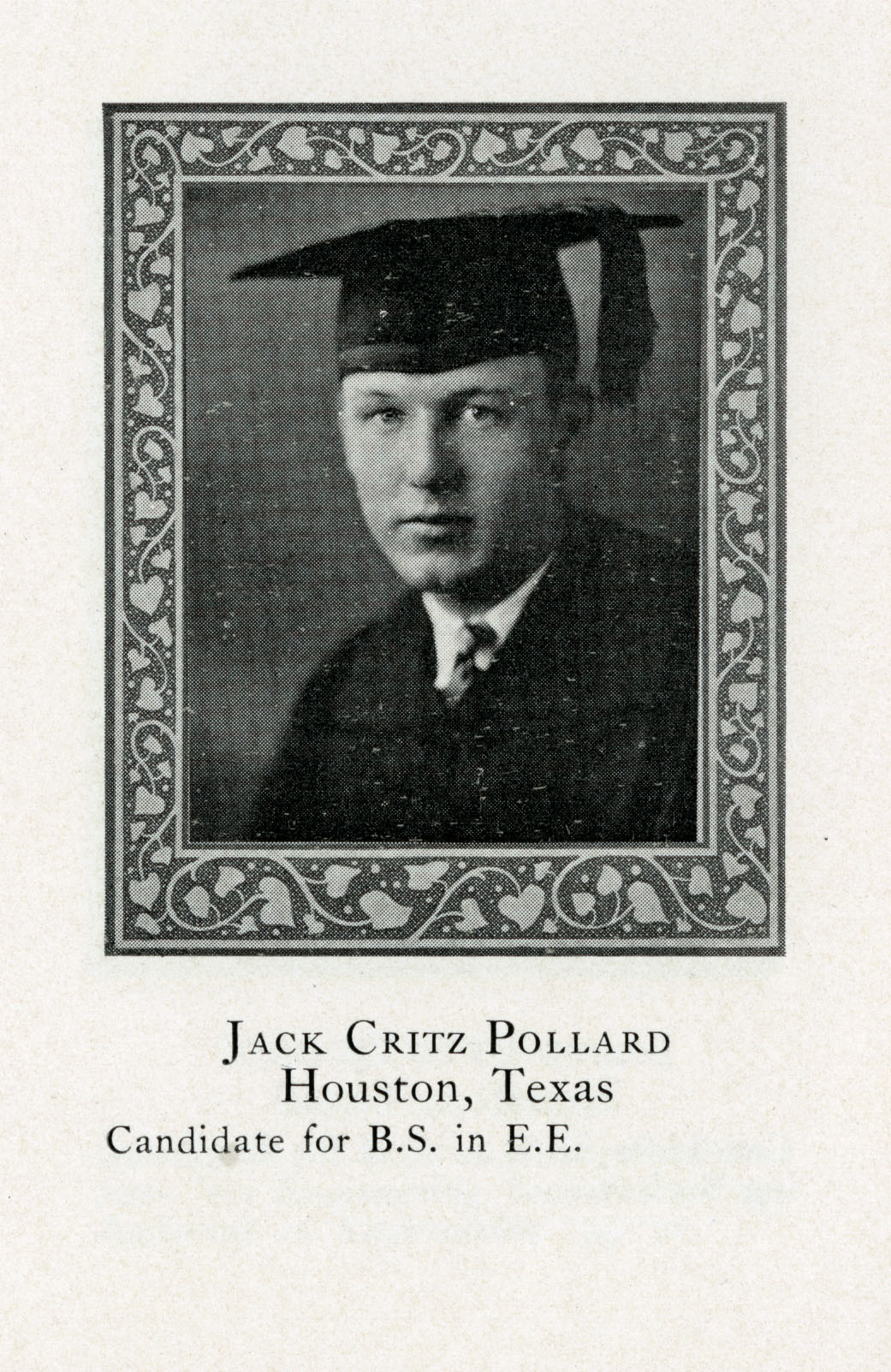 The Jack C. Pollard Courtyard | Rice History Corner